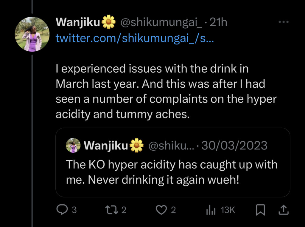 Kenya Original (KO) Drink Marred With Toxicity Claims, Consumers ...