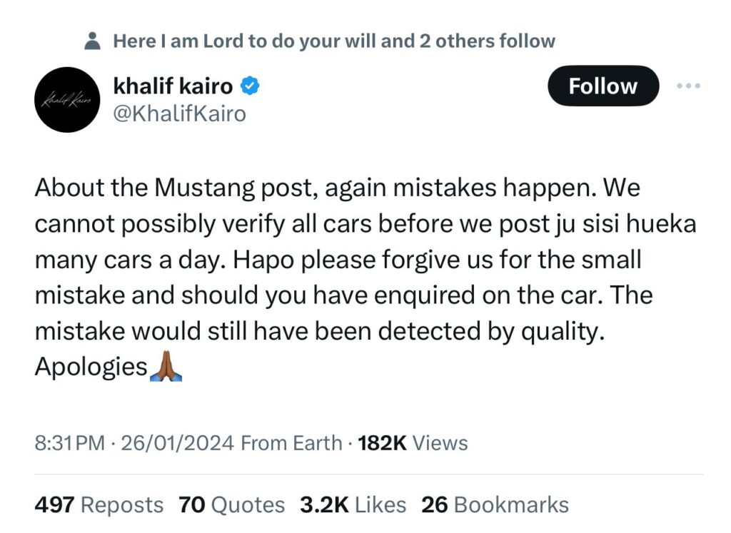 Car Dealer Kairo Offers Sh1M To Anyone With The Proof That He’s ...