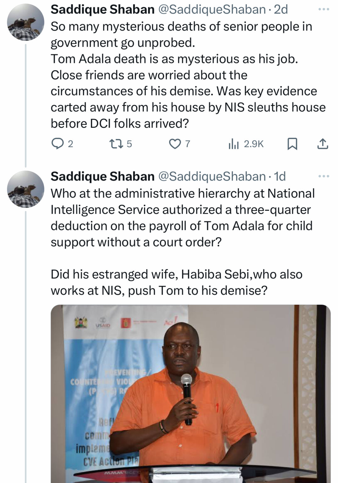 Secretive Life Of NIS Director Tom Adala Who Committed Suicide - Kenya ...