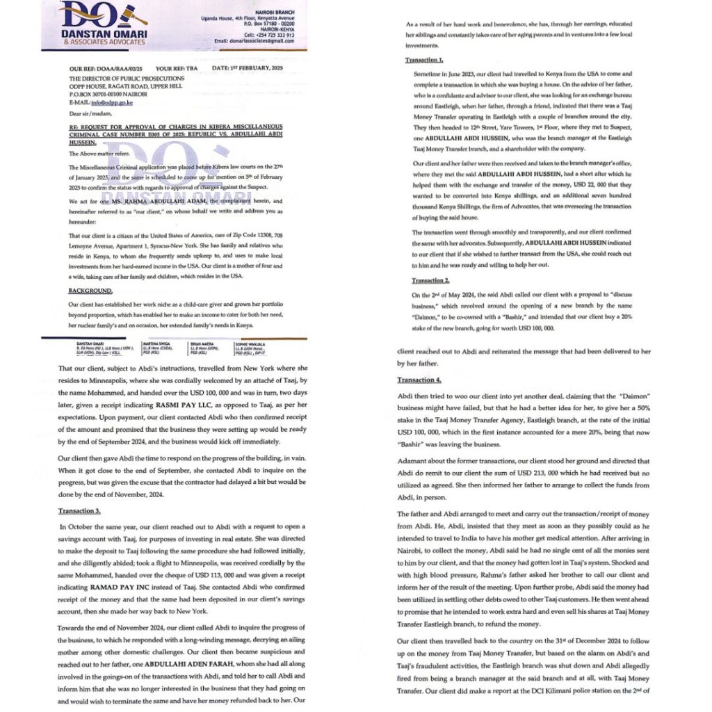 American Investor Loses Sh29M In A Bogus Bureau Deal With Taaj Money ...