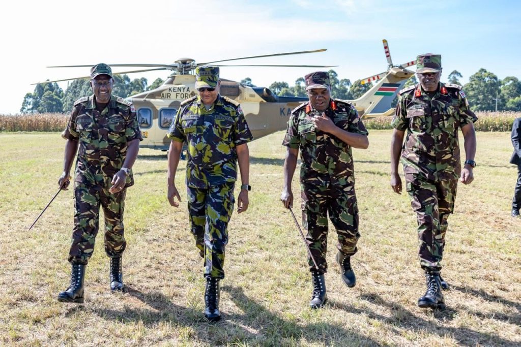 PHOTOS: Ruto Stuns in First Symbolic Appearance in Full Kenya Army ...